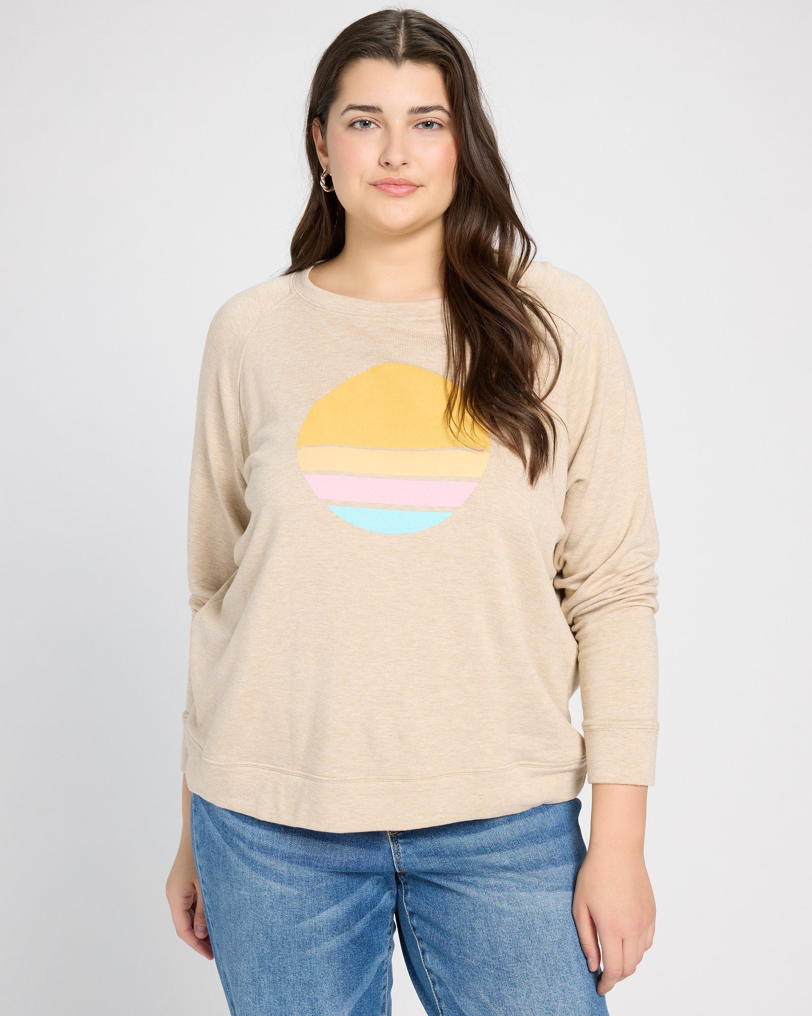 Plus Size 78&Sunny Logo Graphic Pullover