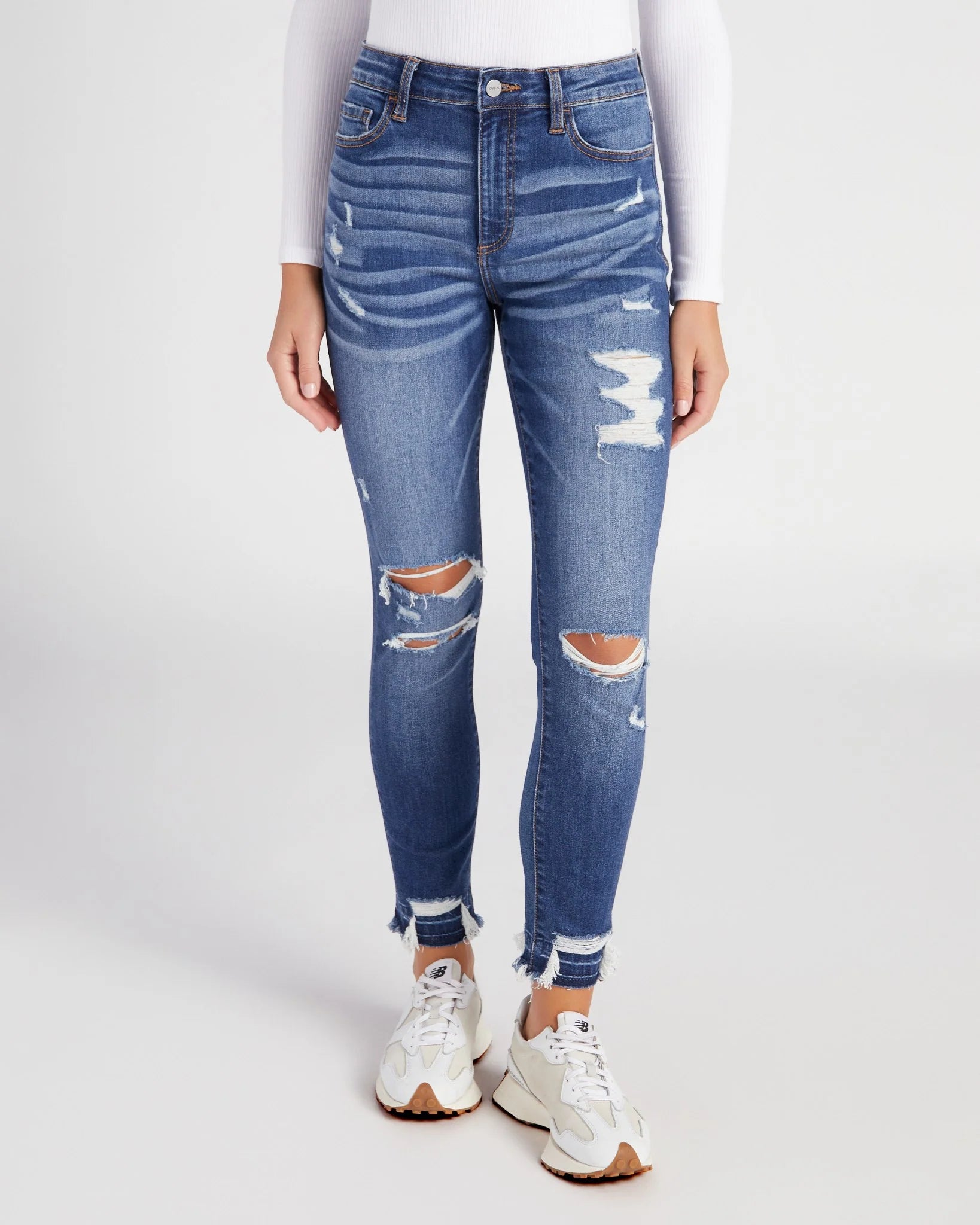 Women's Distressed Jeans