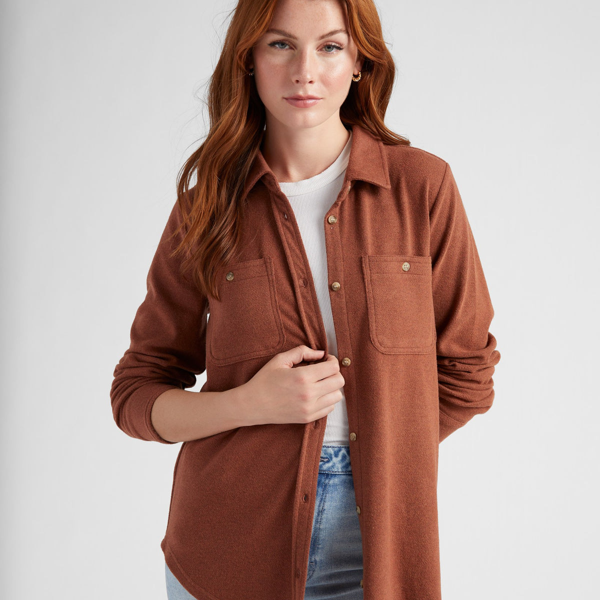 Lewis Shirt - Cozy Knit Shacket, Roomy & Soft Fit – Wantable