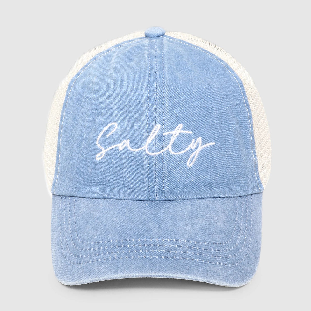 Salty Denim Mesh Cap - Breathable, Adjustable Fit – Wantable