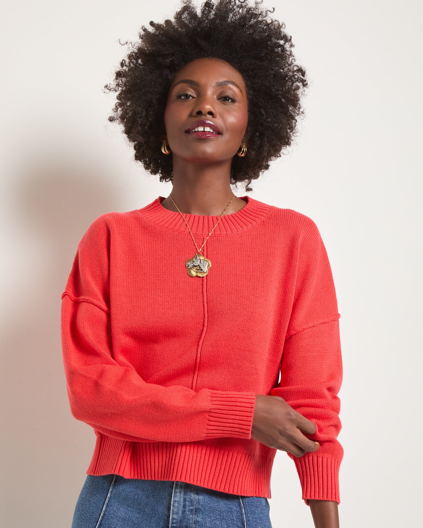 Melody Reverse Seam Sweater