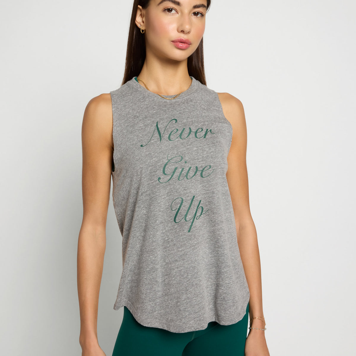Grace Muscle Tank - Never Give Up Loose Fit Activewear – Wantable
