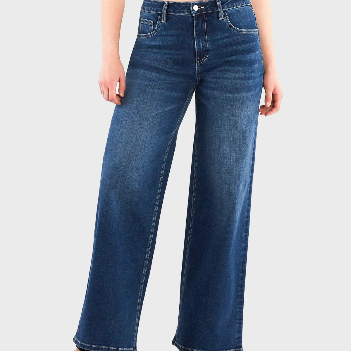 Stella Wide Leg Jeans - High-Waist, Soft, Stretchy Denim – Wantable