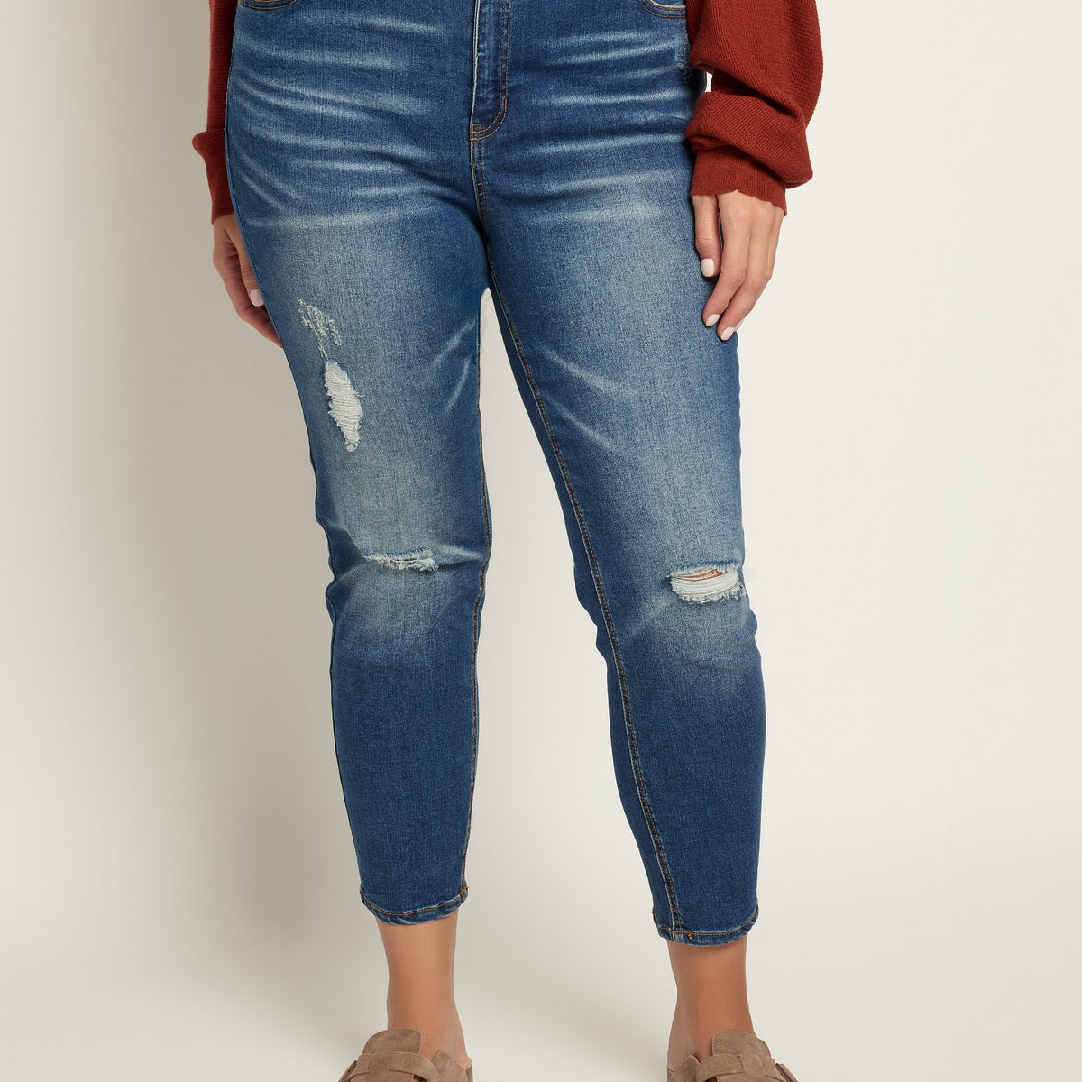 Herizon Suzi Plus Size Skinny Jeans - Mid Rise Stretch Fit – Wantable